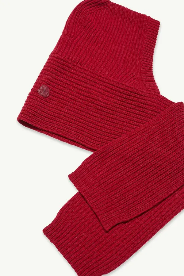 Moncler Wool Cashmere Blend Hooded Scarf
