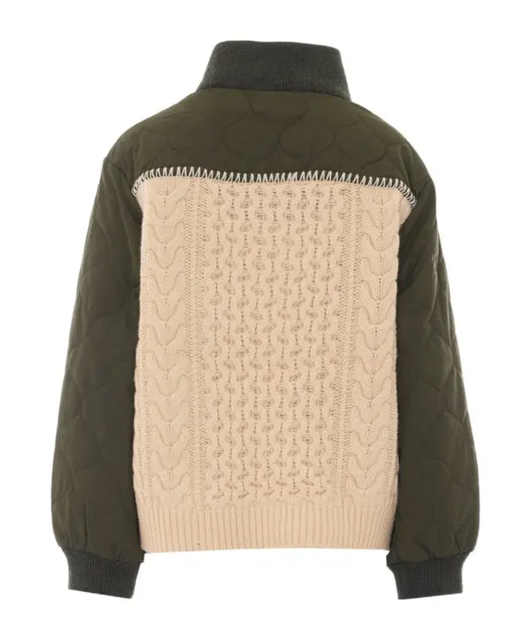 Sea Quilted Cable-knit Sweater - No