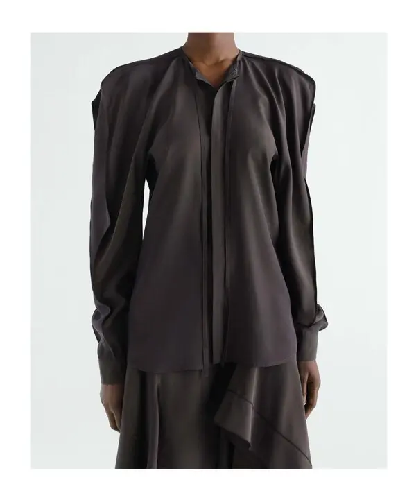 LEMAIRE Layered Blouse In Silk And Viscose Cloth