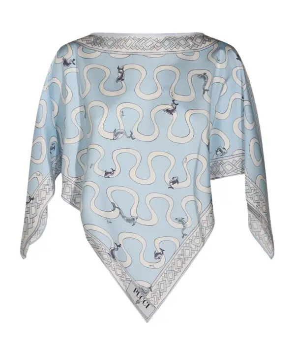 Emilio Pucci Printed Handkerchief-hem Top - No