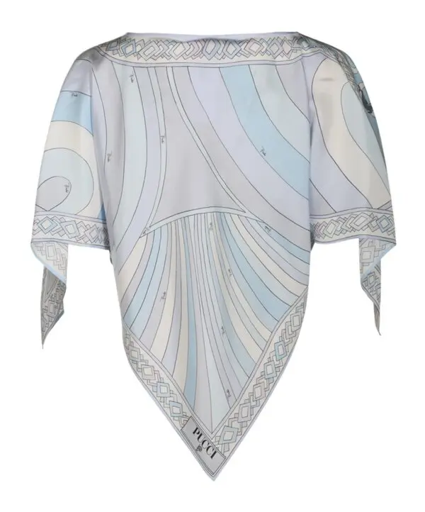Emilio Pucci Printed Handkerchief-hem Top