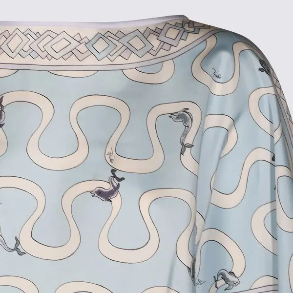Emilio Pucci Printed Handkerchief-hem Top