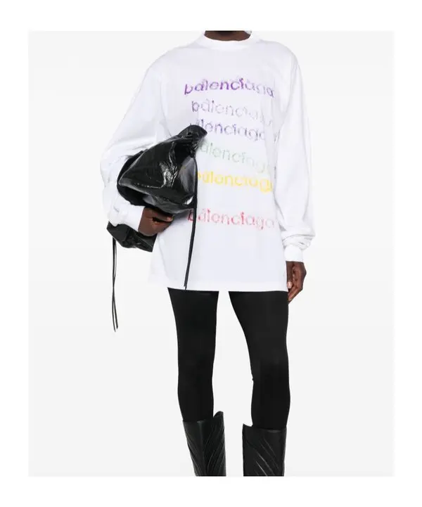 Balenciaga Logo-print Long-sleeve T-shirt