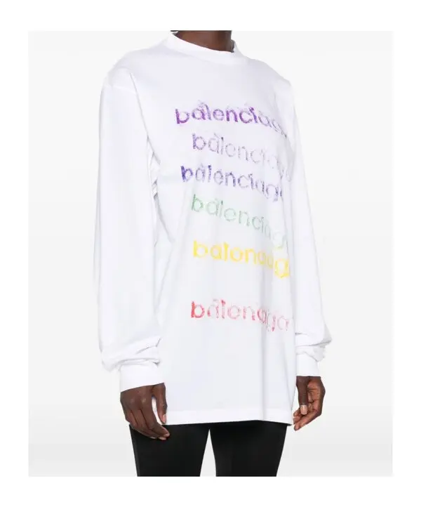 Balenciaga Logo-print Long-sleeve T-shirt