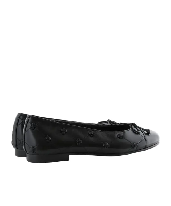 Tory Burch Cap Toe Bunny Knot Ballerinas