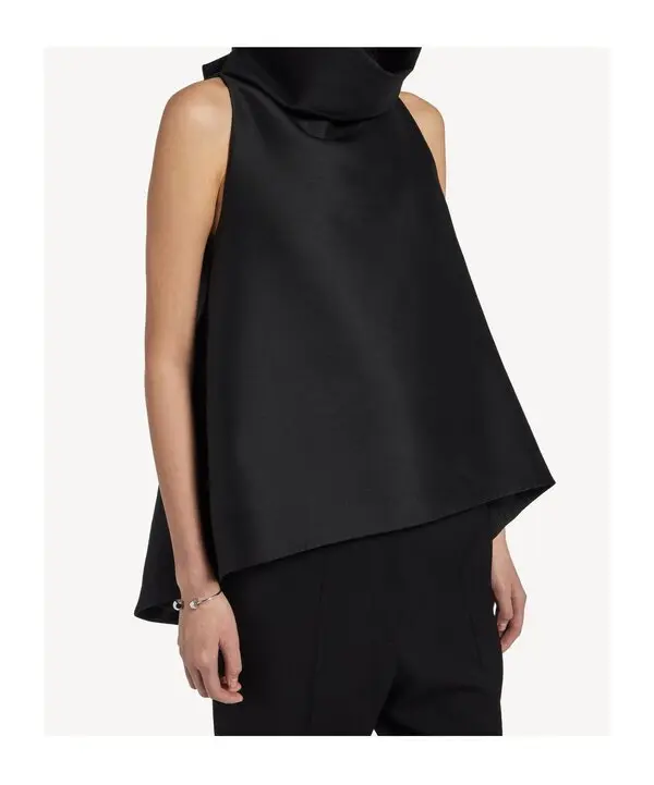 Balenciaga Bow Back High Neck Top