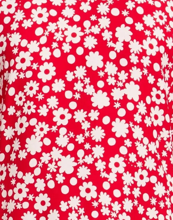 Marni Floral Print Long-sleeve Dress