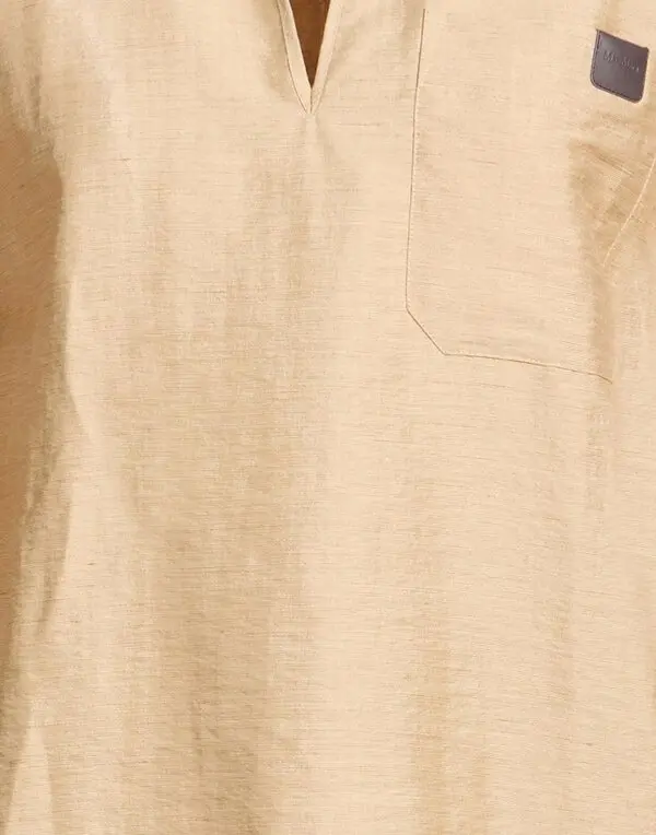 Max Mara Minimalist Solid-color V-neck Top - No