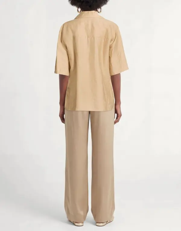 Max Mara Minimalist Solid-color V-neck Top - No