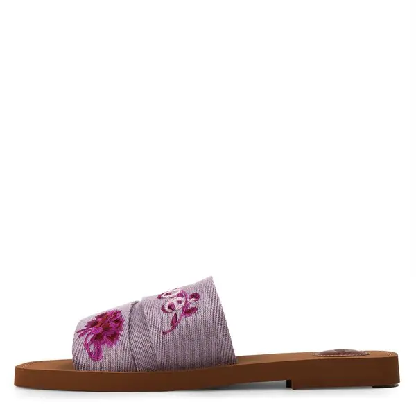 Chloé Fabric Slide Sandals - No