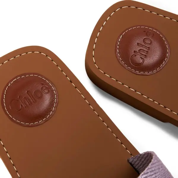 Chloé Fabric Slide Sandals - No