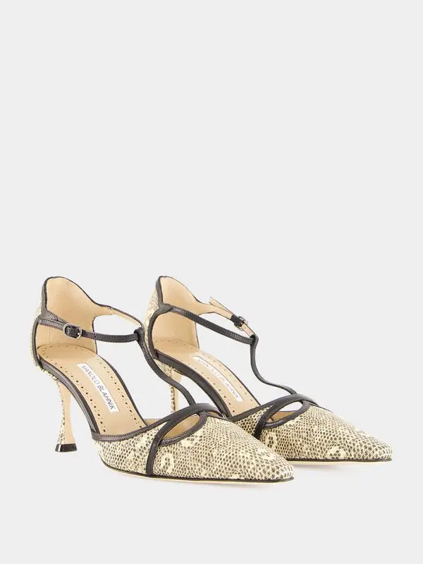 Manolo Blahnik Gish T-bar Pumps
