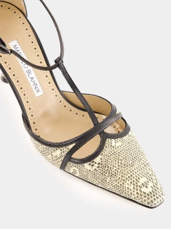 Manolo Blahnik Gish T-bar Pumps