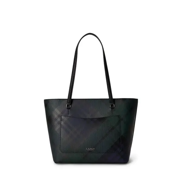 Ralph Lauren Plaid Tote Handbag