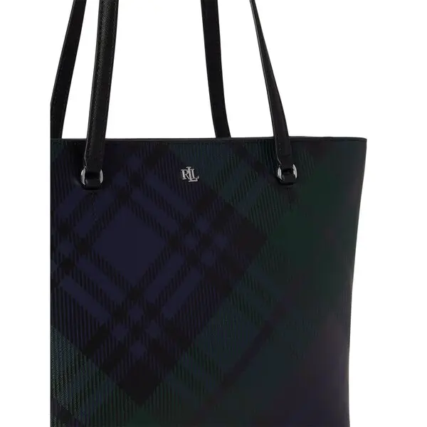 Ralph Lauren Plaid Tote Handbag