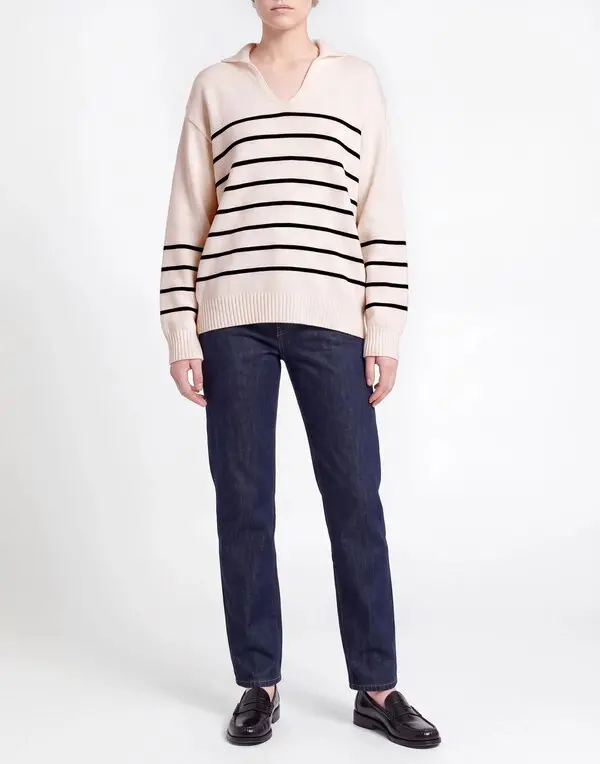 Max Mara Twotone Turtleneck Knit Sweater
