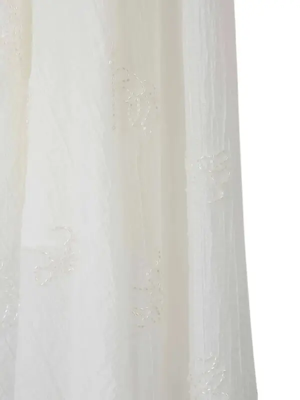 Staud Bead-embellished Tiered Mini Dress