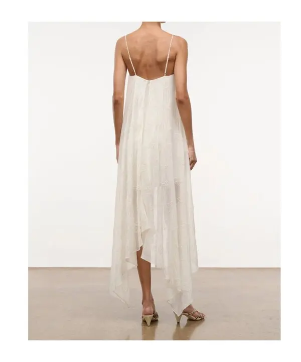 Staud Bead-embellished Tiered Mini Dress