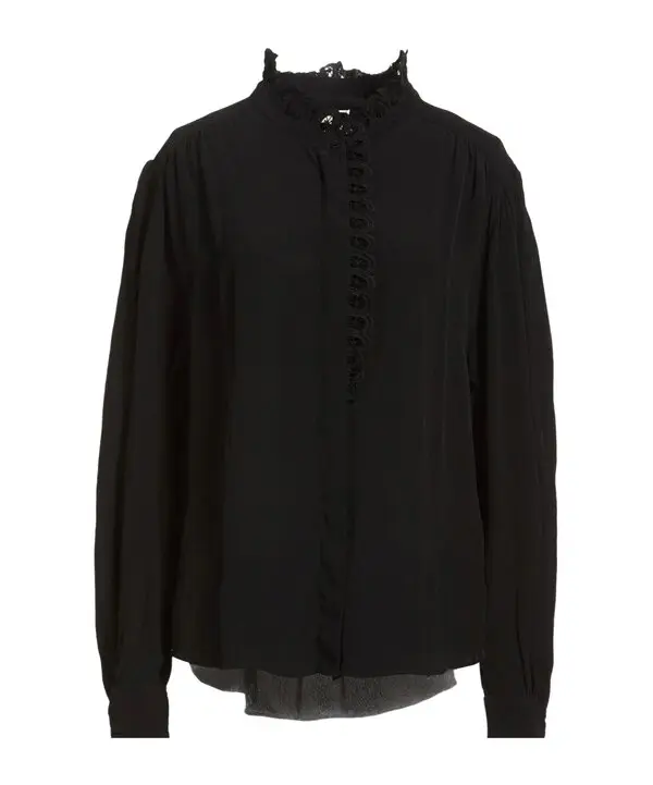 Isabel Marant Étoile Solid-color Long-sleeved Chiffon Shirt