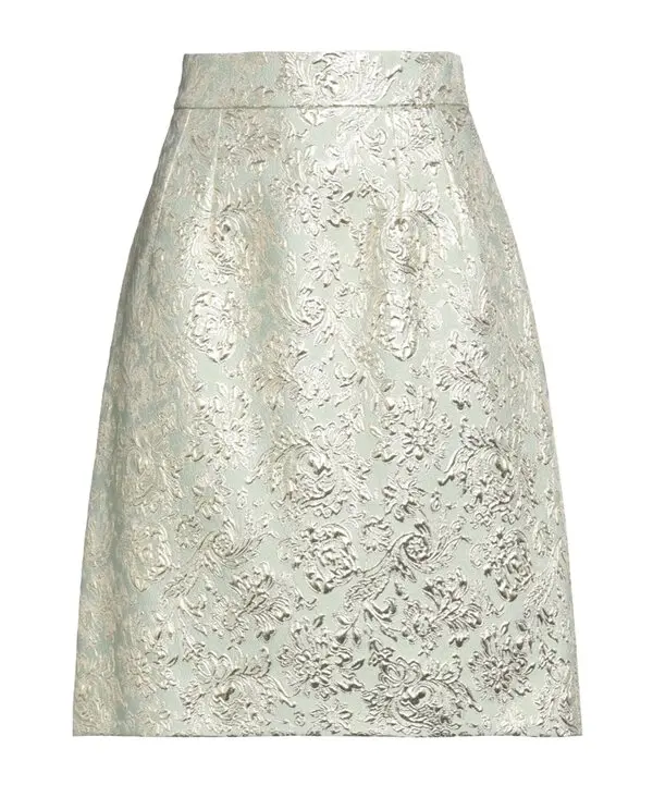 Dolce & Gabbana Two-tone Metallic Finish A-line Skirt