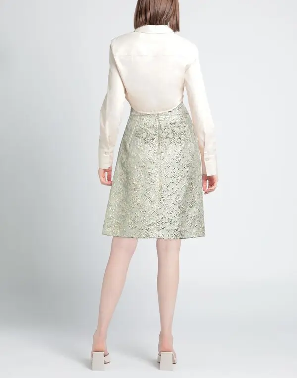 Dolce & Gabbana Two-tone Metallic Finish A-line Skirt