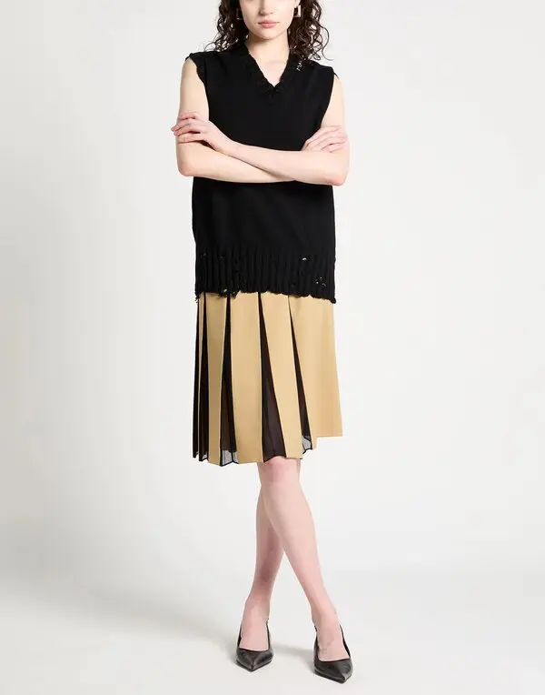 Marni Solid-colored Sleeveless V-neck Knitwear