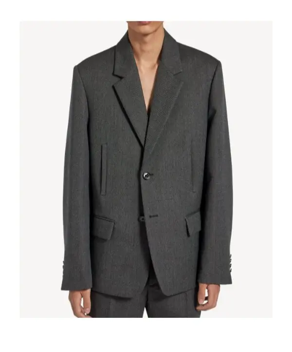 Balenciaga Tailored Jacket In Dark Grey