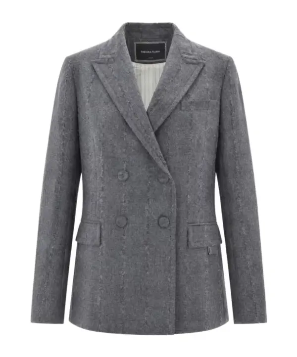 Fabiana Filippi Double Breasted Jacket - Grey