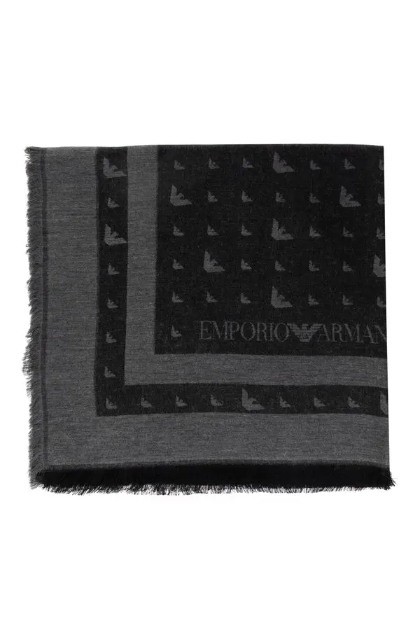Emporio Armani Fringed Edge Scarf