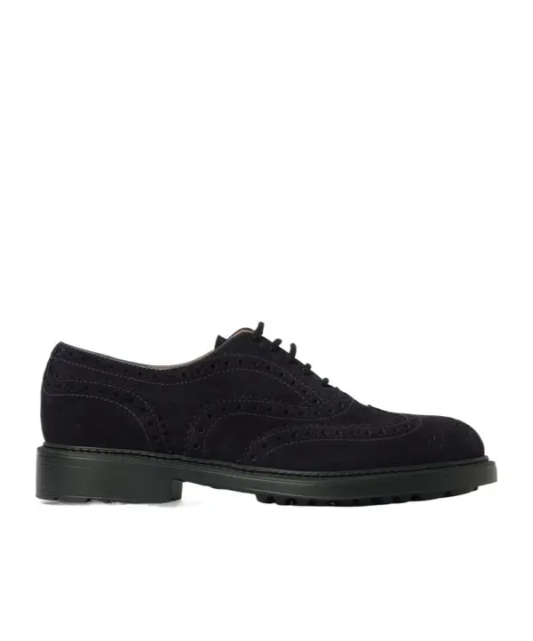 DOUCAL'S Visone Suede Brogue Derby Shoes