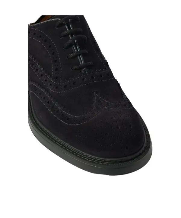 DOUCAL'S Visone Suede Brogue Derby Shoes
