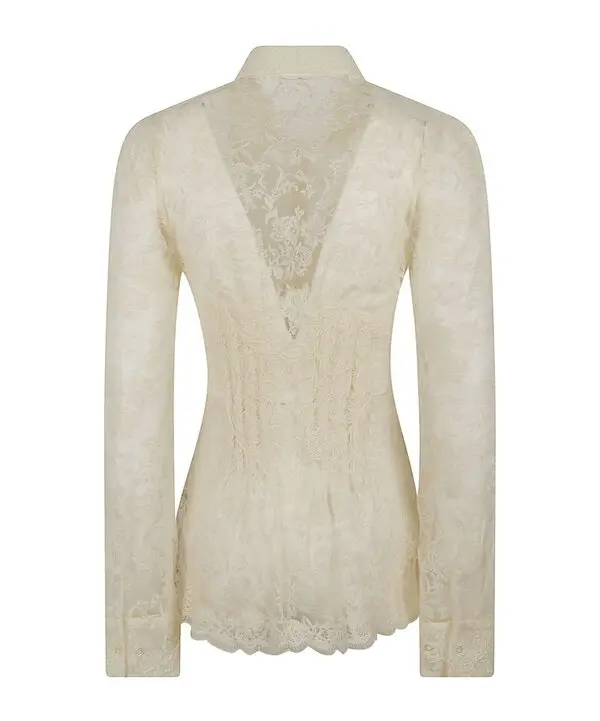 Ermanno Scervino Floral Lace Shirt
