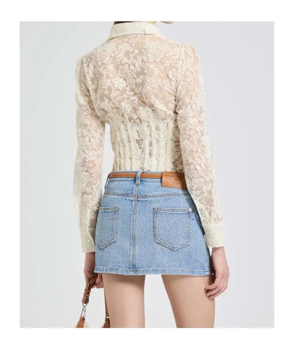Ermanno Scervino Floral Lace Shirt