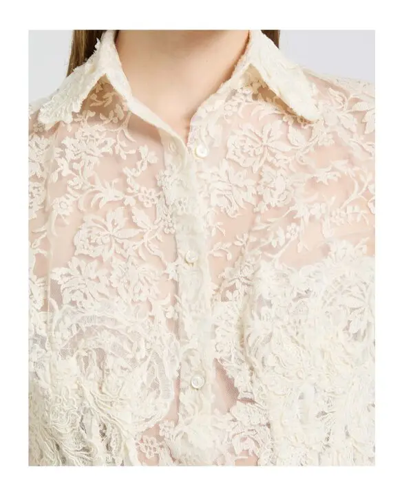 Ermanno Scervino Floral Lace Shirt