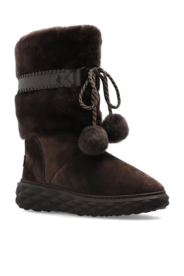 JIMMY CHOO Round-toe Short Boots
