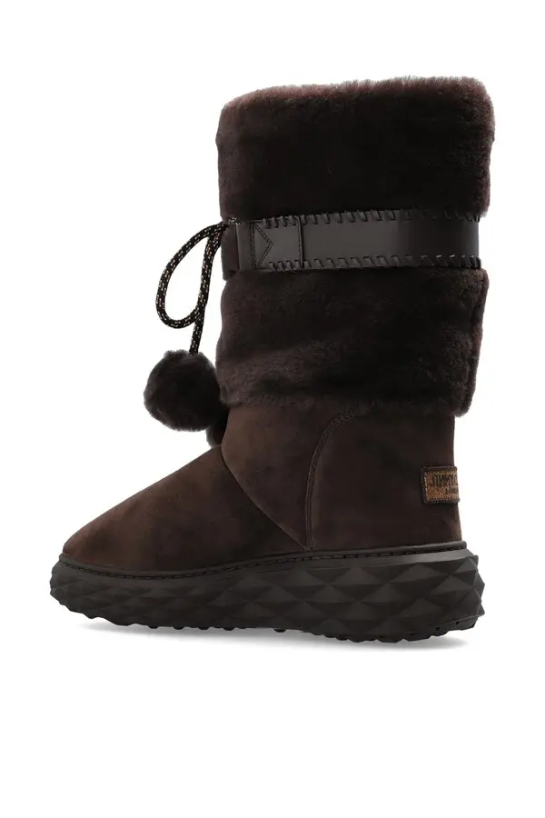 JIMMY CHOO Round-toe Short Boots