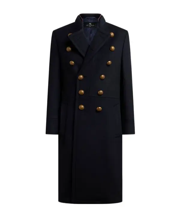 Etro Double-breasted Wool-blend Cloth Coat