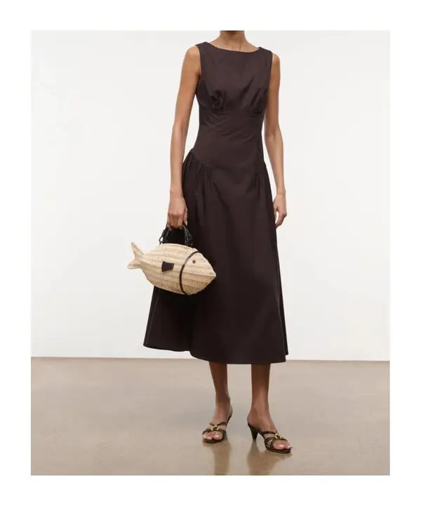 Staud Sleeveless Midi Dress