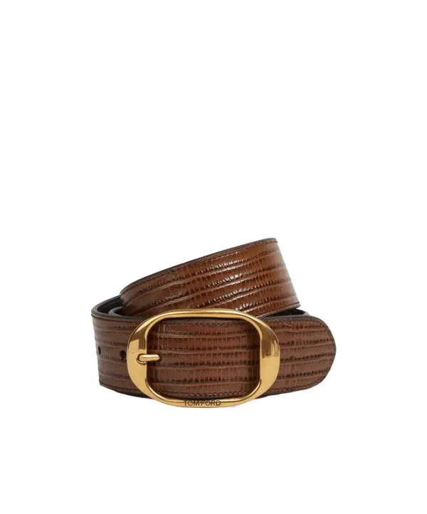 TOM FORD Leather Belt - Brown
