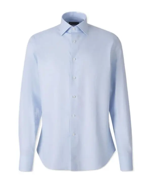Canali Long Sleeved Plain Shirt