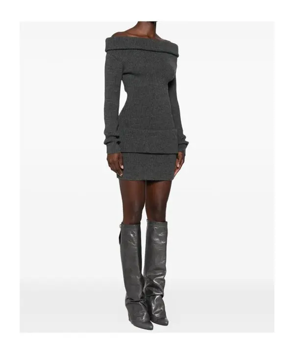JEAN PAUL GAULTIER Off-the-shoulder Knit Dress