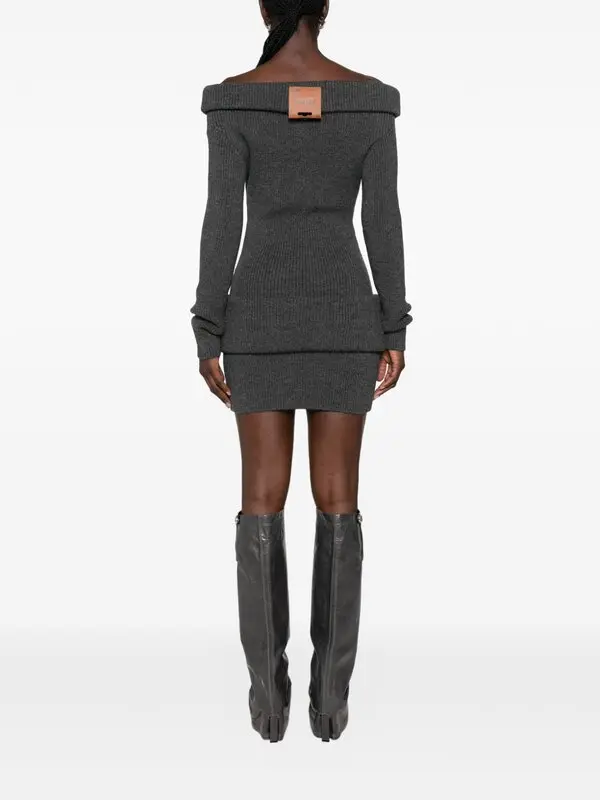 JEAN PAUL GAULTIER Off-the-shoulder Knit Dress