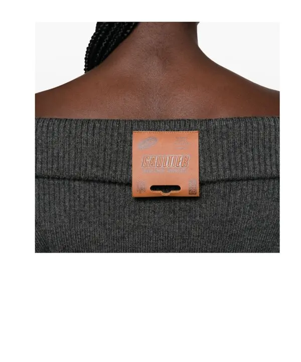 JEAN PAUL GAULTIER Off-the-shoulder Knit Dress