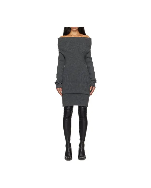 JEAN PAUL GAULTIER Off-the-shoulder Knit Dress - No