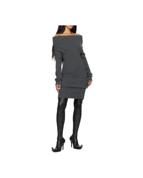 JEAN PAUL GAULTIER Off-the-shoulder Knit Dress - No