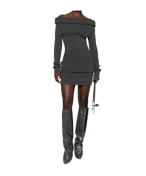 JEAN PAUL GAULTIER Off-the-shoulder Knit Dress - No
