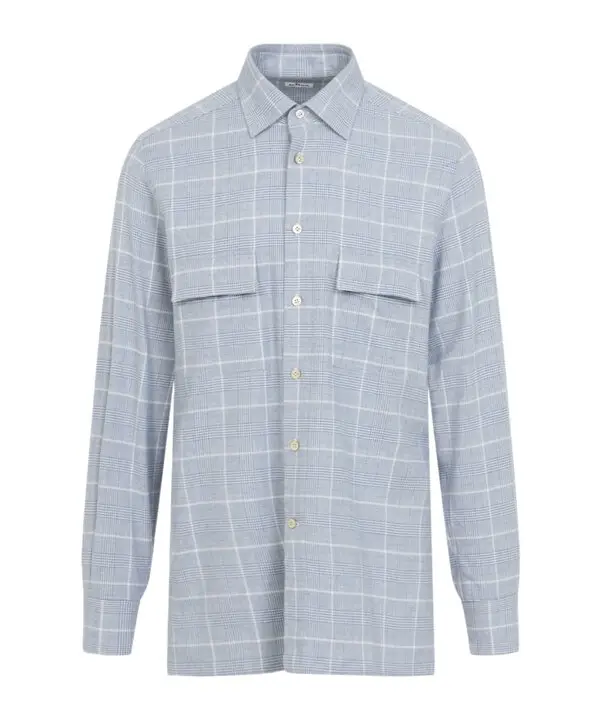 Kiton Check-pattern Flap-pocket Shirt - No
