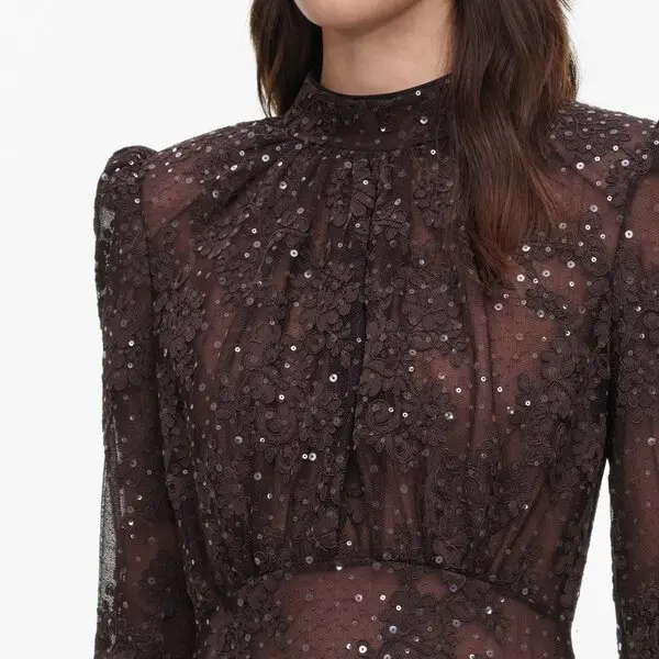 SELF-PORTRAIT Long-sleeved Dress