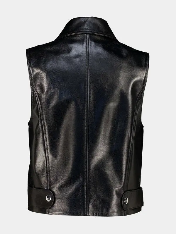 Marni Leather Zip-front Vest - No
