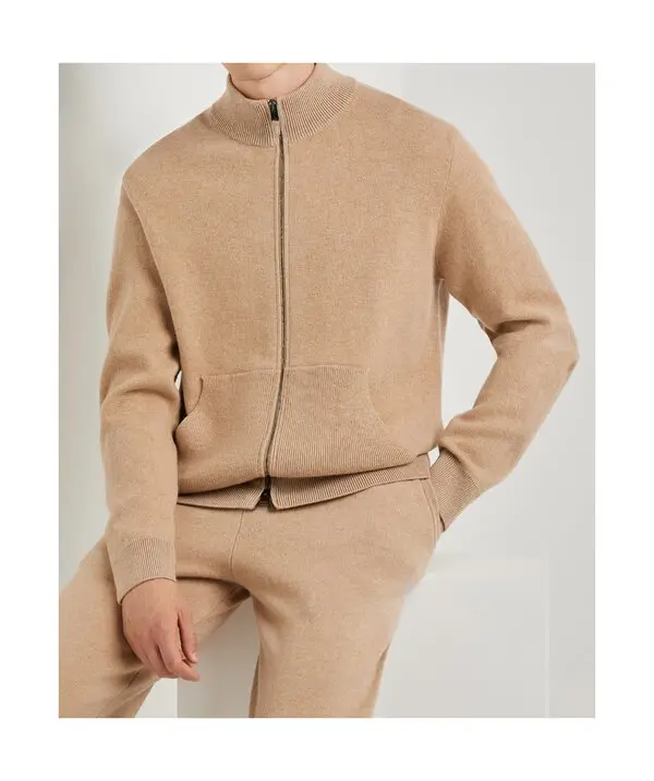 Canali Elbow-patch Zipped Cardigan